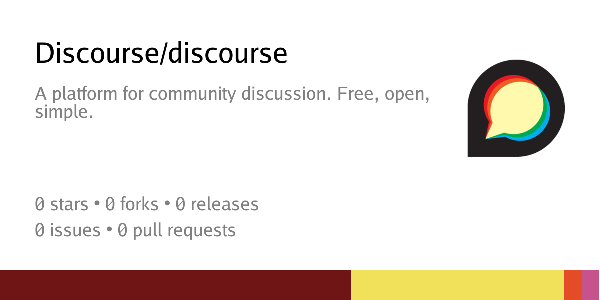 Discourse/discourse: A platform for community discussion. Free, open ...